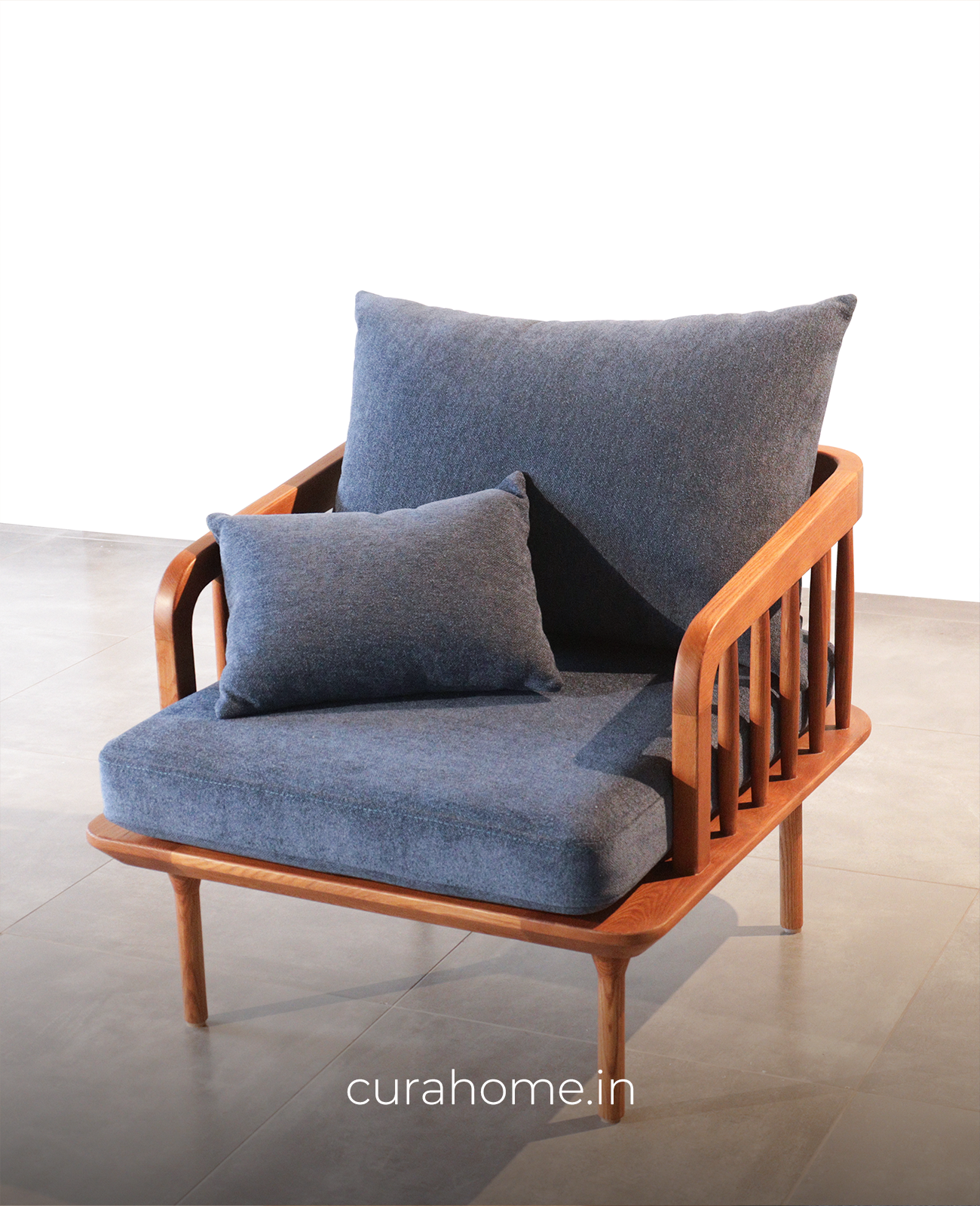 Ghara Single Seater Sofa - CURA HOME - Handcrafted Luxury Furniture